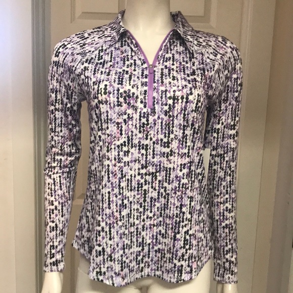 Jofit | Tops | Jofit Golftennisathletic Longsleeved 4 Zip Sun Shirt Nwt ...